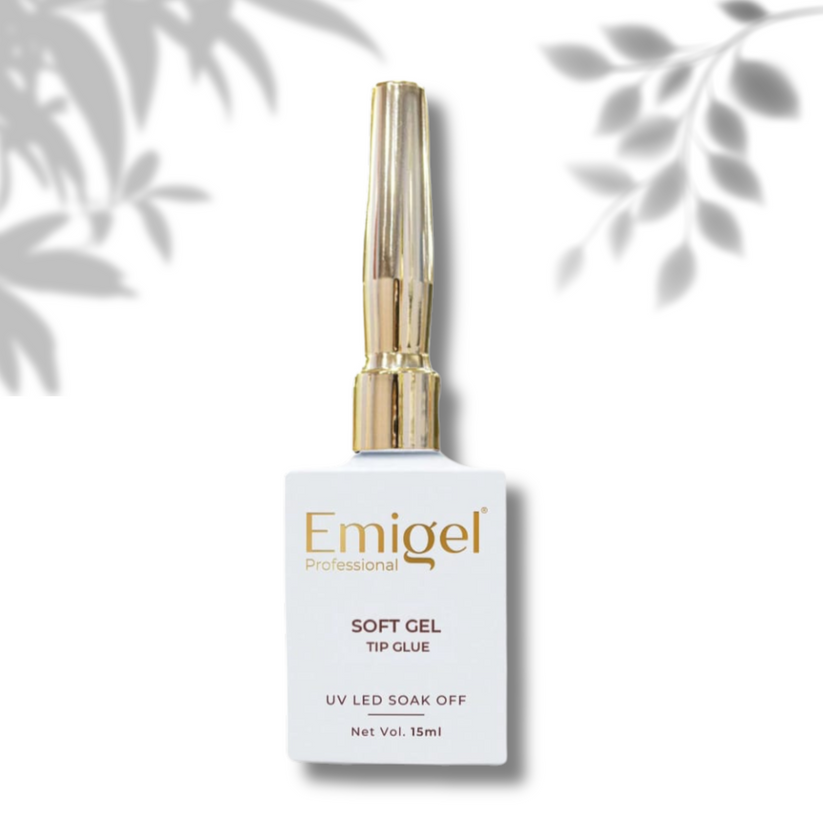 Emigel Soft Gel Tips Glue - 15ml – Nail Factory India